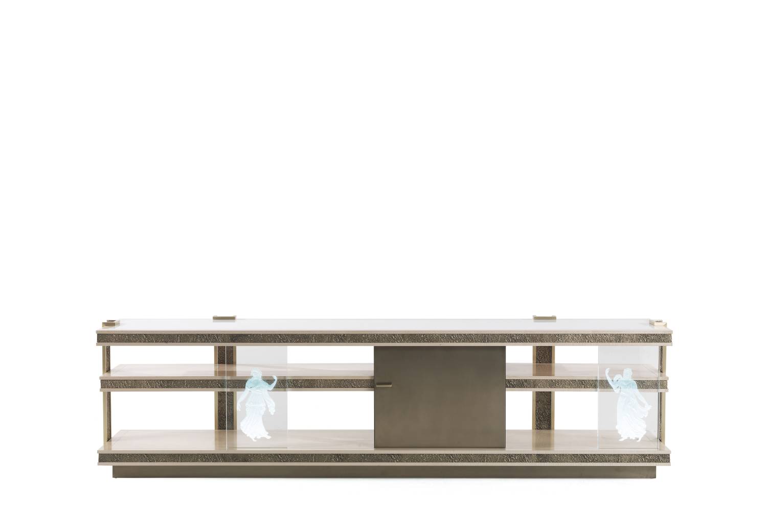 SHINTO TV holder - luxury classic day storage units Made in Italy - Oro ...